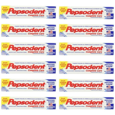 Pepsodent Complete Care Toothpaste, Original Flavor, 5.5 oz, Pack of 3 ...