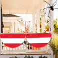RKSupls Austria Flag Half Round Banner for Porch Fence Railing, Soccer ...