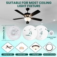 5.1-inch ceiling fan LED light replacement, 24W 2100 lumen ceiling fan ...