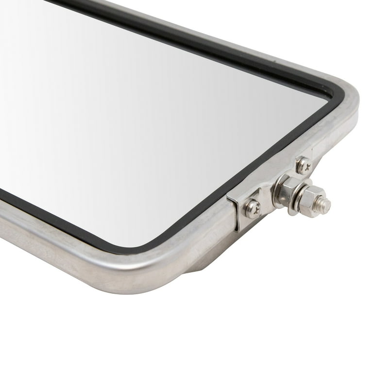 West Coast Mirror Peaked Back 16x7 Stainless Steel LH Or RH For Heavy