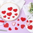 1Box 48Pcs 4 Style Heart Computerized Embroidery Cloth Self Adhesive ...