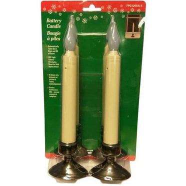 Battery-Operated LED Single Window Candle - Walmart.com