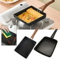 QHUDLV Frying Pan Japanese Tamago-yaki Square Non-Stick Pan Thick Egg ...