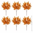 BBilaBu 6PCS Artificial Colored Leaves,Fake Seeded Eucalyptus,Floral ...