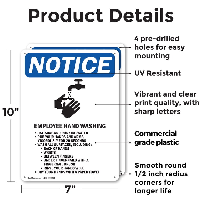 Osha Hand Washing Signs