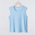Ceisia Kids' Plain Cotton Tank Top Multi-Color Pack Sky Blue 1-2 Years ...