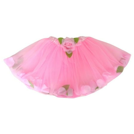 Girls Pink Rose Fairy Tutu with Petals Pink Ballet Tutu by Lil Princess ...