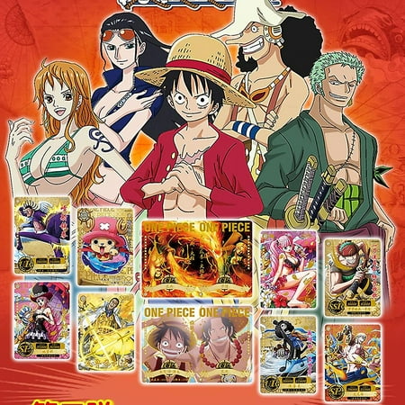 Booster Japanese Anime One Pieces Rare Cards Box Luffy Zoro Nami ...