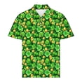 CLOISE Short Sleeve Shirt Men St Patricks Day Big and Tall Green Tops ...
