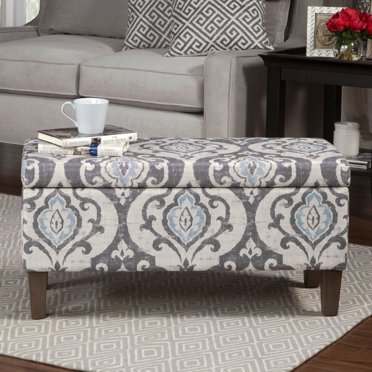 HomePop Large Decorative Storage Bench, Multiple Colors - Walmart.com