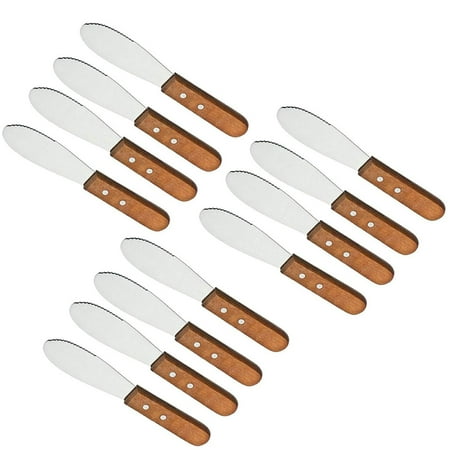 Stainless Steel Straight Edge Wide Butter Spreader Deluxe Sandwich ...