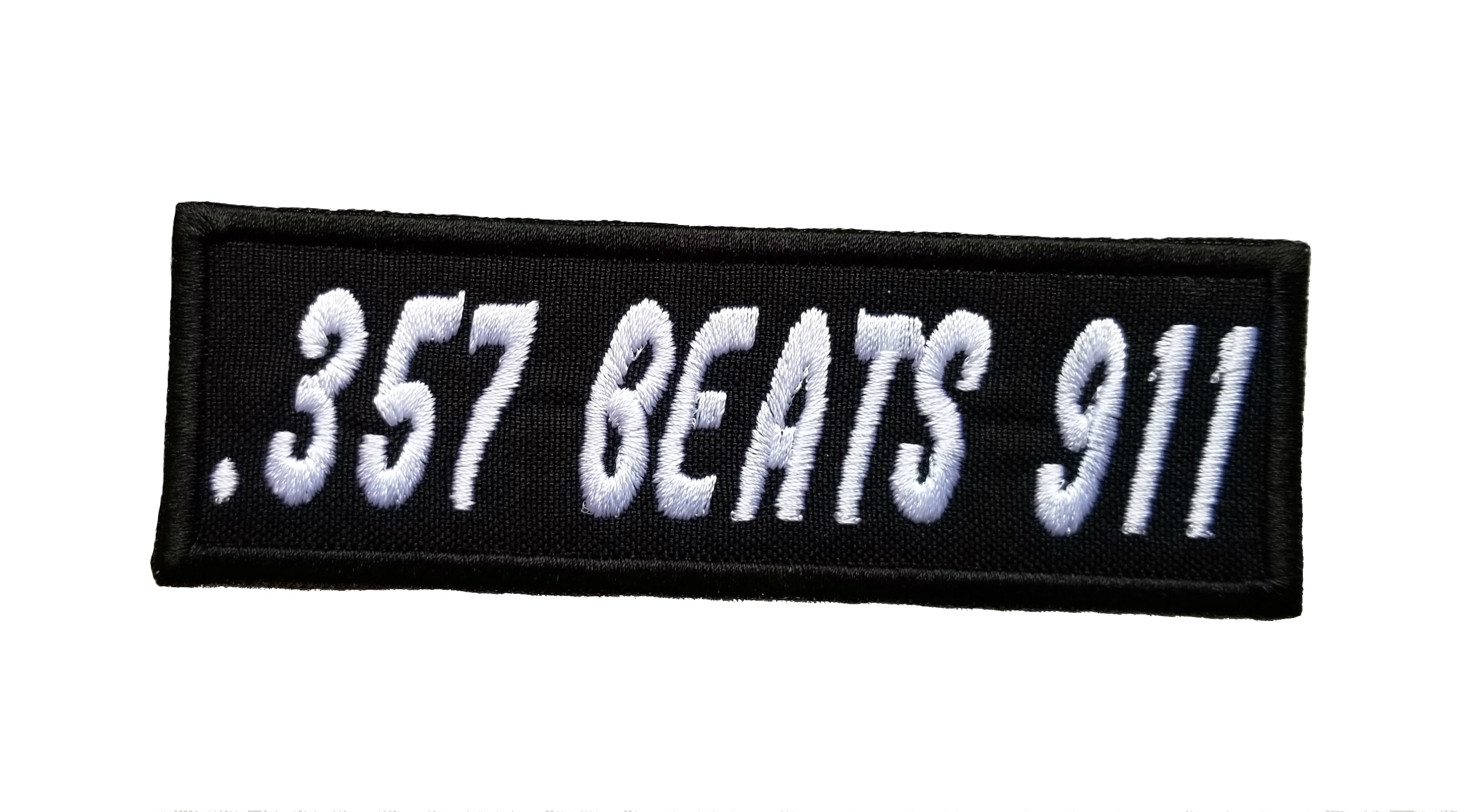 .357 Beats 911 Embroidered Sew/Iron On Patch - Walmart.com