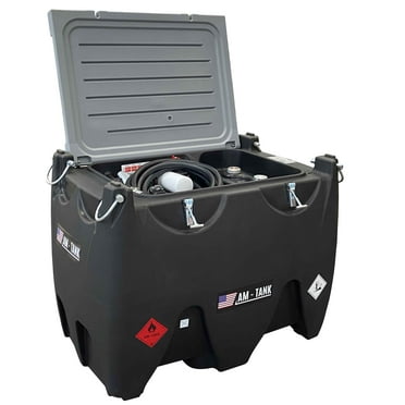 AM-TANK 40-Gallon Portable Low Profile Gasoline Transfer Tank with 12V ...