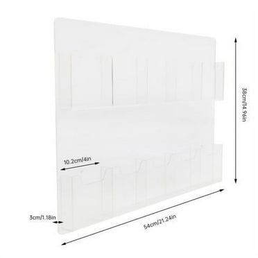 Plymor Clear Acrylic Tri-Fold Brochure Literature Holder (Wall Mount ...