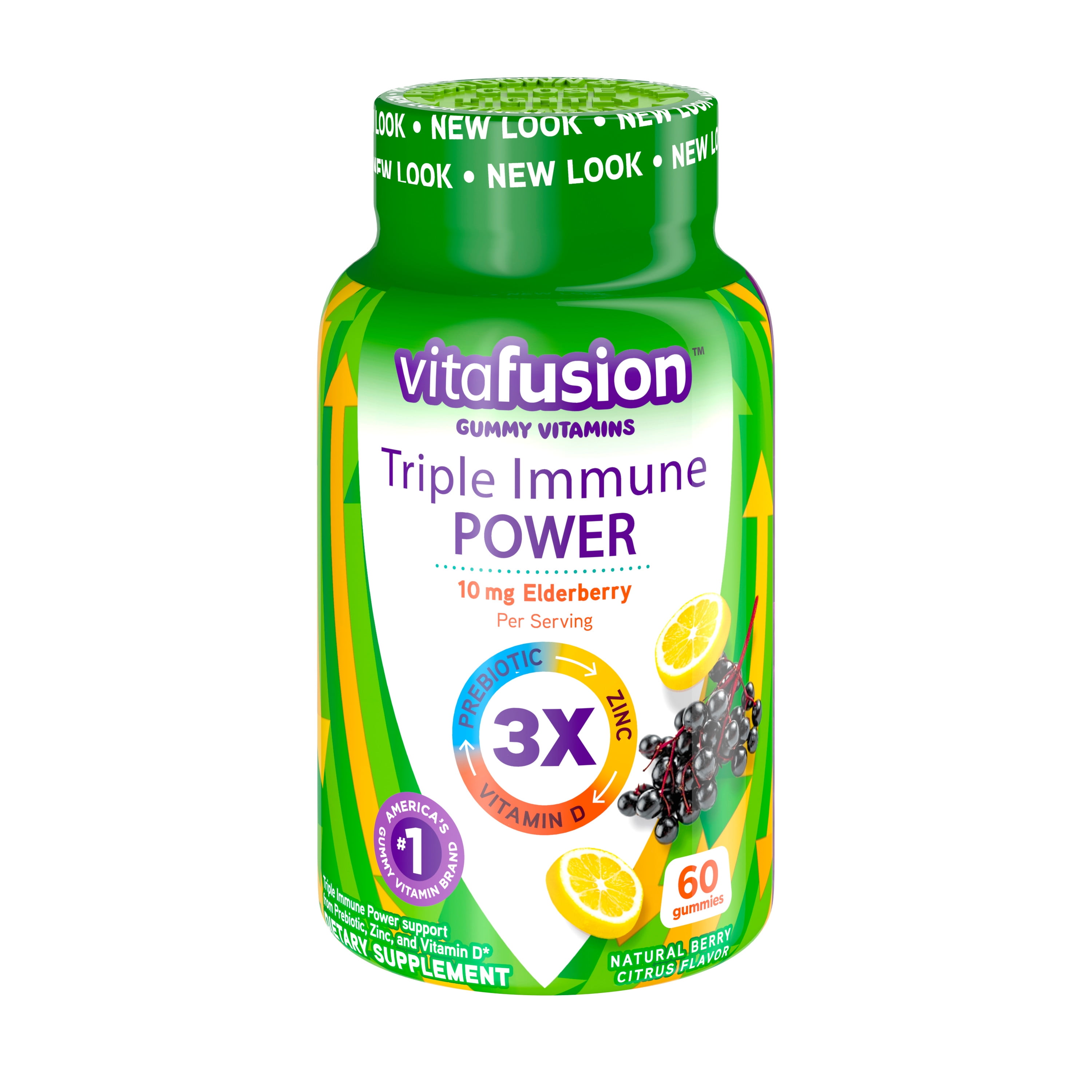 Vitafusion Triple Immune POWER Gummy Vitamins, 60ct - Walmart.com ...