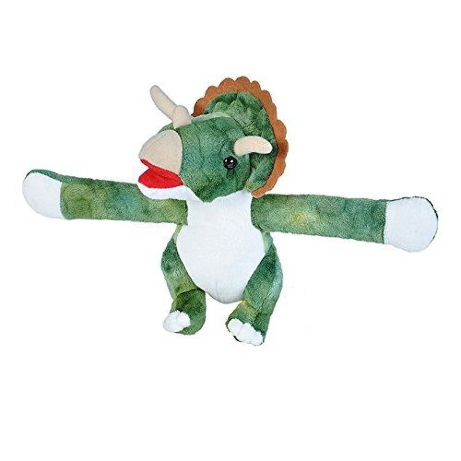 Wild Republic Huggers Triceratops Plush Toy, Slap Bracelet, Stuffed ...