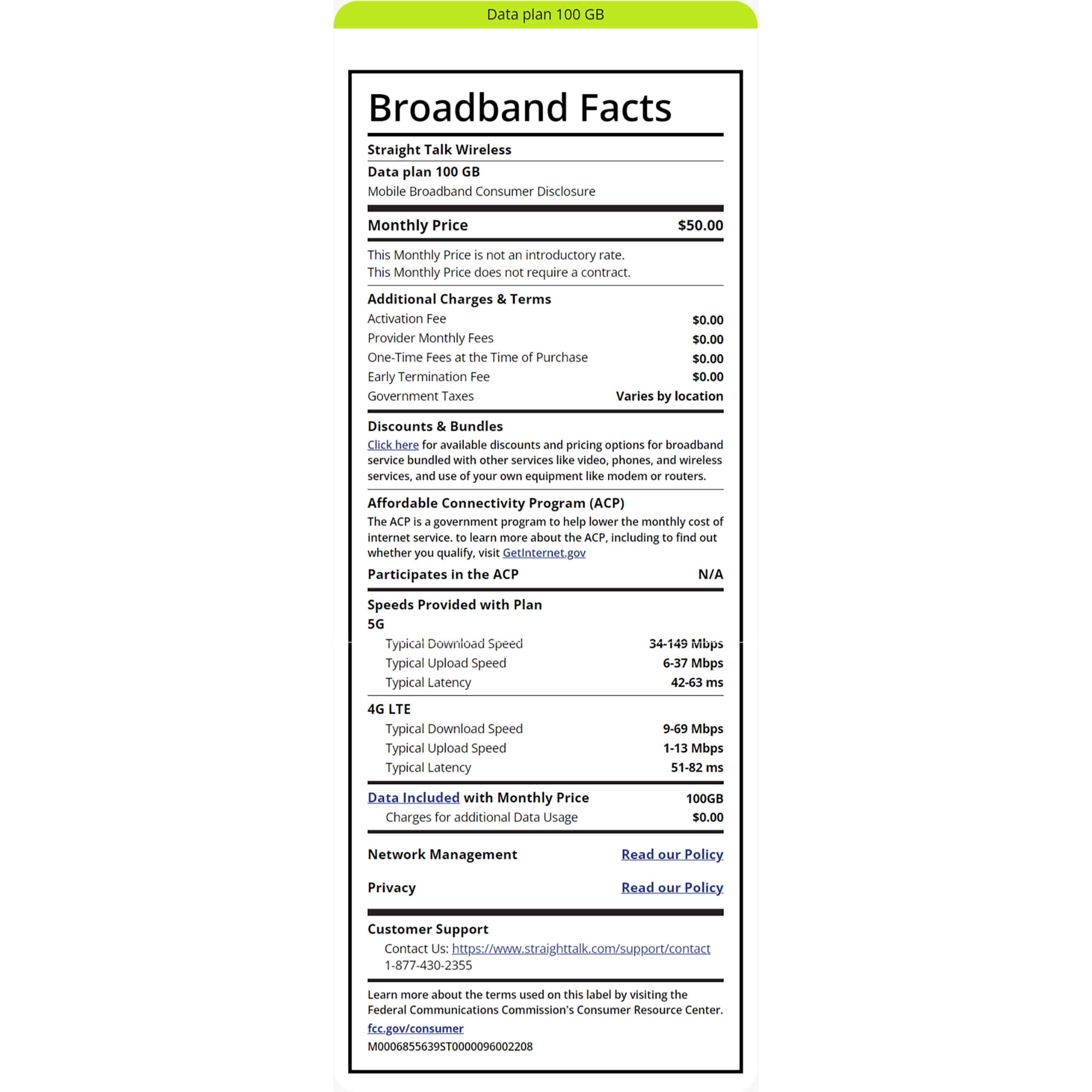 Straight Talk $50 Mobile Hotspot & BYOT Wireless Internet Connection ...
