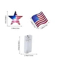 Svdtps Red White Blue Star And Flag Lights Battery Operated Usa Flag
