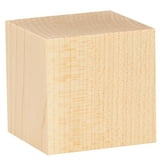 2” inch Wooden Cubes, Bag of 25 Unfinished Cubes, Wooden Square Baby ...