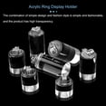 7 Pack Acrylic Ring Display Holder Clear Cylinder Jewelry Stand for ...