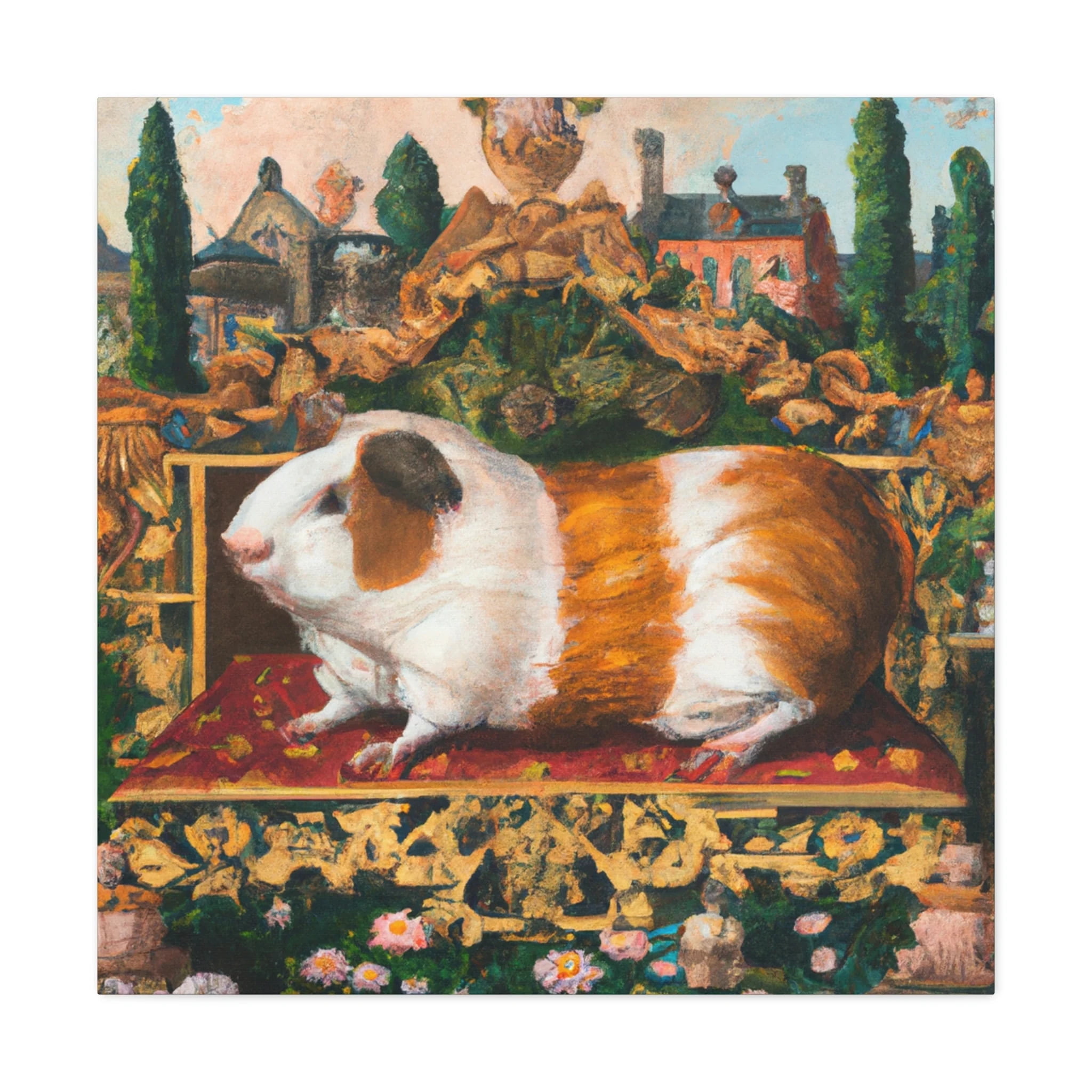 Guinea Pig Splendor - Canvas - Walmart.com
