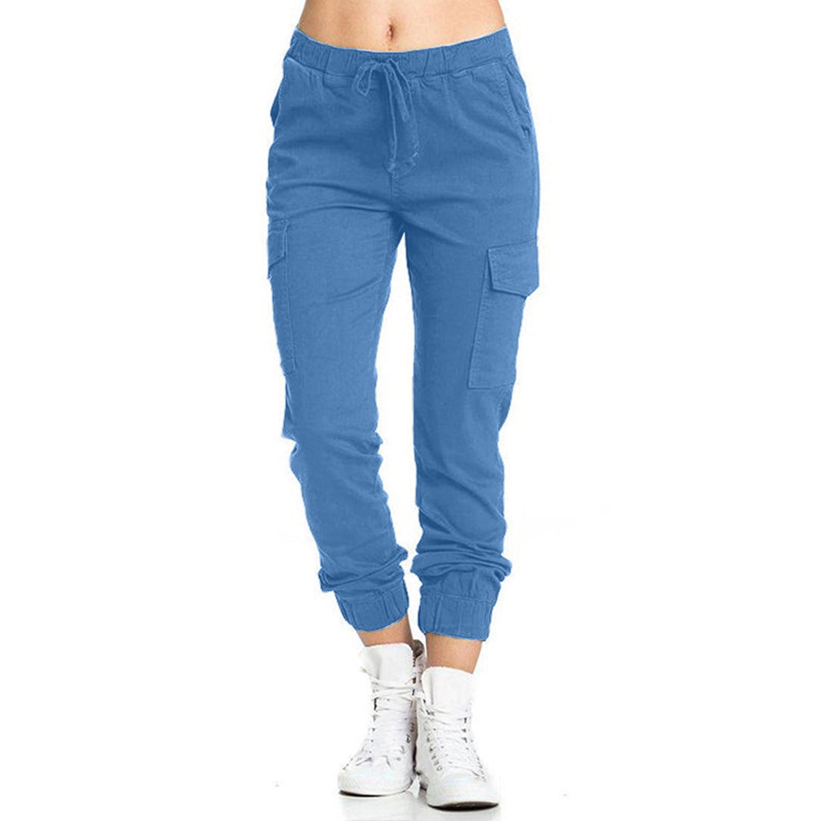 Zmhegw Cargo Pants Women Baggy Cargo Streetwear Hop Joggers Sweat