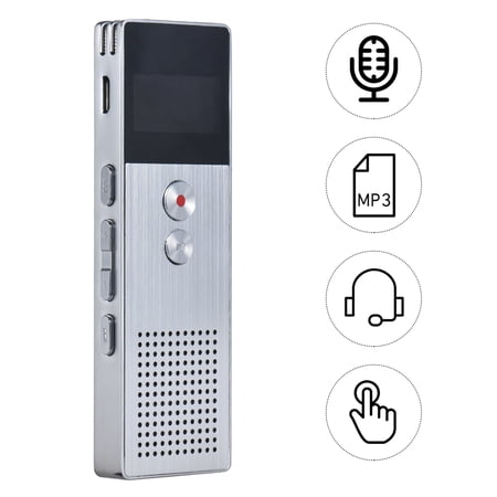 8GB Digital Voice Recorder Dictaphone MP3 Music Player Stereo Sound ...