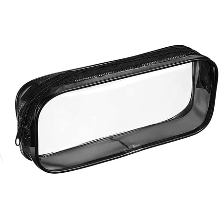 Black Clear Pencil case Clear Plastic Pencil case Clear Exam Pen Pencil ...