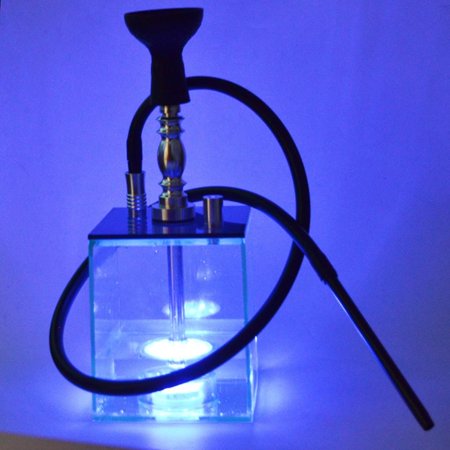 Acrylic Hookah Kit Set Portable Square Acrylic Hookah with Square ...