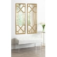 Kate and Laurel Vanderford Glam Rectangle Framed Wall Mirror, 18 x 47 ...