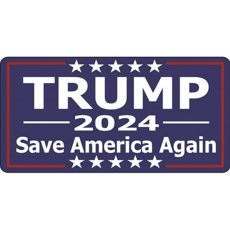 Trump 2024 Save America Again Blue Photo License Plate | Walmart Canada