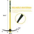 GloriousAMC Heavy Duty Mattock, 36" Fiberglass Handle, Yellow, Steel ...