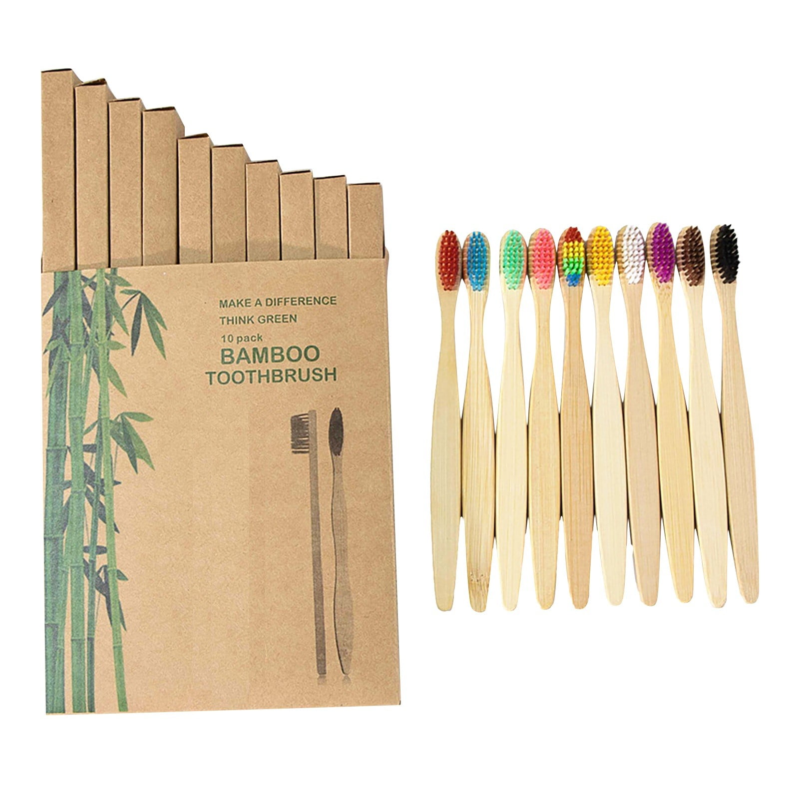 Click here for 1 Set Of Bamboo Toothbrush Set 10pcs Bradem Clear... prices