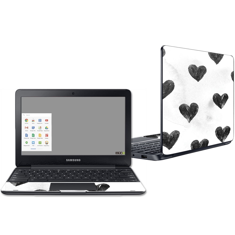 Skin Decal Wrap Compatible With Samsung Chromebook 3 11.6" Ink Hearts ...