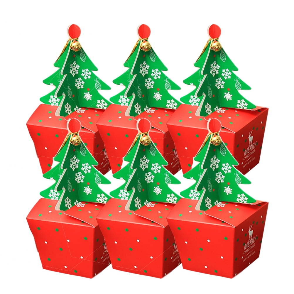 Boxes Xmas Box Christmas Treat Gift Candy Holiday Cookie Favor Boxes ...