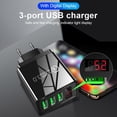 4-Port USB Quick Charger – Digital Display Travel Charger, 4 Devices ...