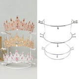 menolana Crown Stand 3 Layer Bracket Metal Headband Display Stand for ...