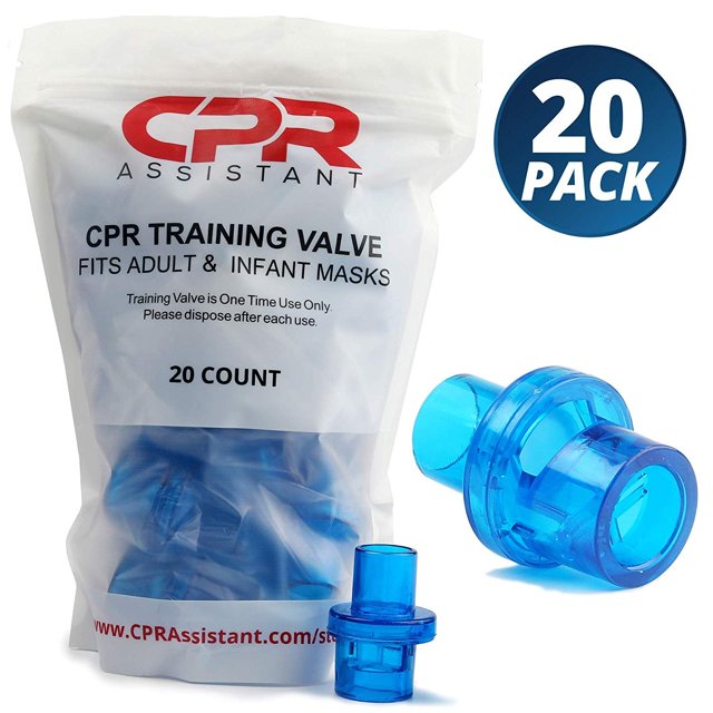 CPR 1 Way Training Valves - 20 Pack by CPR Assistant - Walmart.com