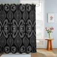 Bathroom Shower Curtain Traditional Paisley Vintage Flower Waterproof ...