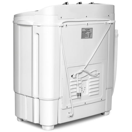 Gymax Compact Mini Twin Tub 8lbs Washing Machine Washer Spinner ...