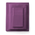 Mainstays Twin/Twin XL 300 Thread Count Purple Percale Bed Sheet Set ...