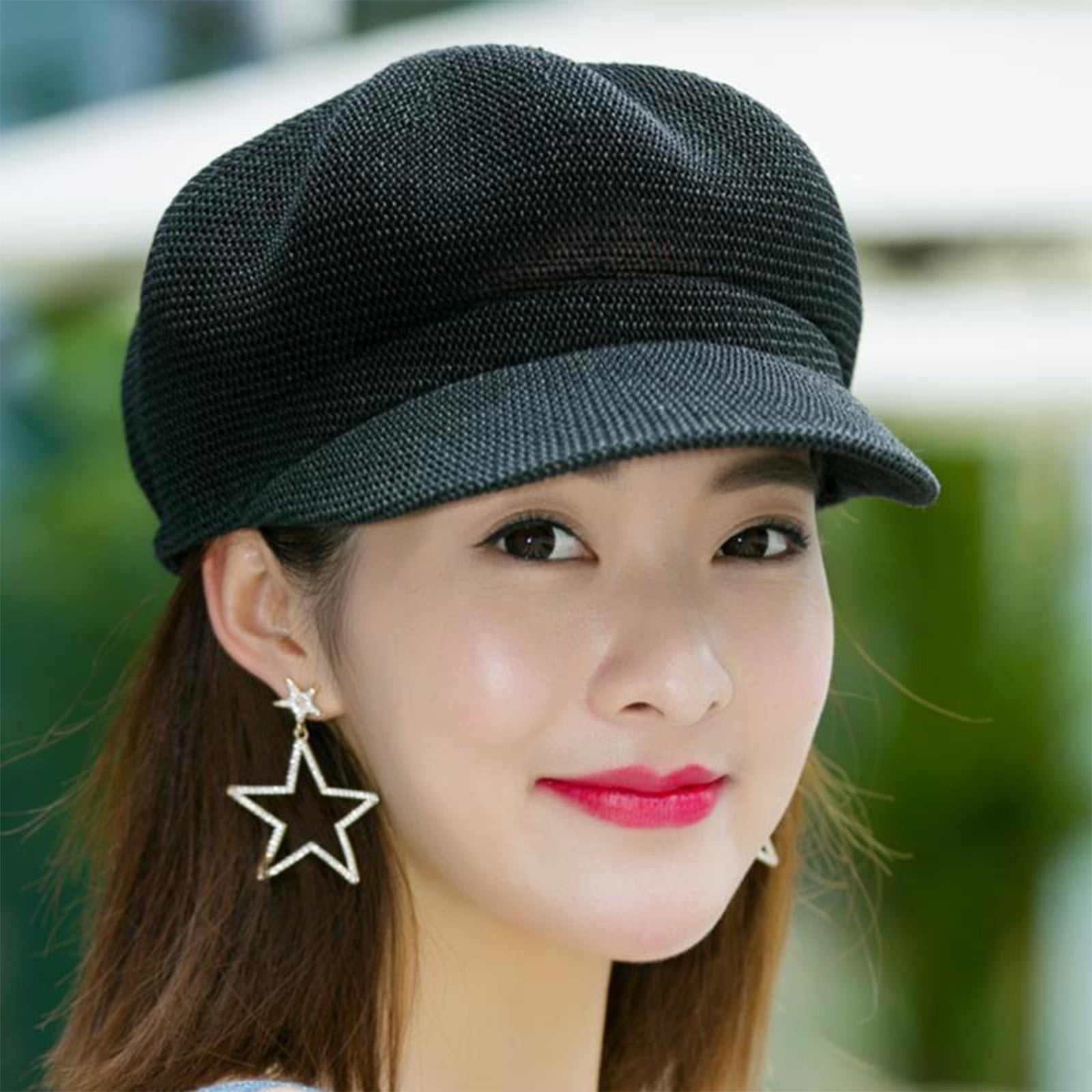 Click here for Aodebiao Straw Beret Hat For Women Sun Protection... prices