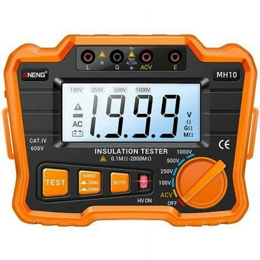 Megger Megohmmeter, 500V DC, LCD MIT200 - Walmart.com