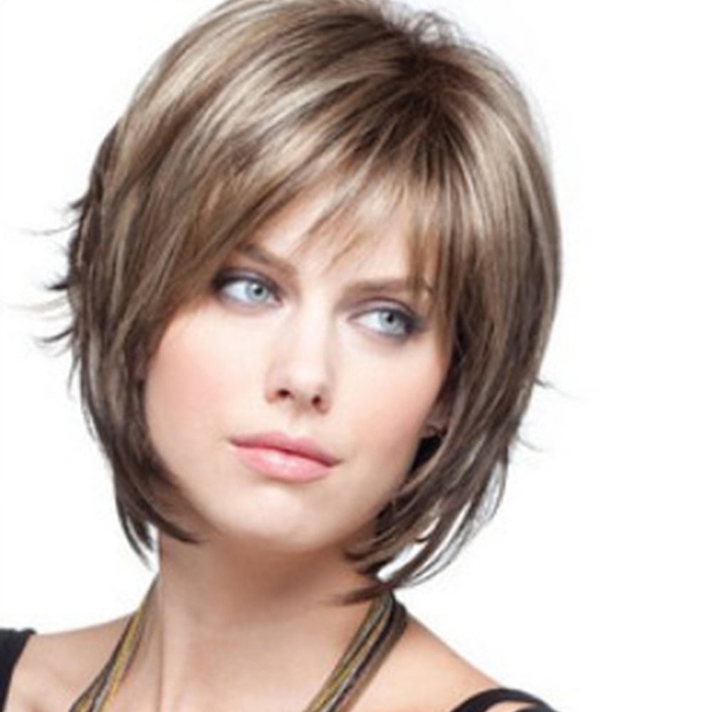 Click here for Yeacher Short Blonde Hair Wigs With Bangs Wavy Hai... prices