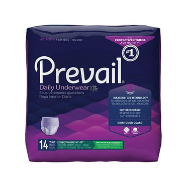 Prevail Super Plus Underwear, EXTRA-LARGE, Maximum Absorbency Pull On ...