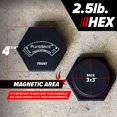 Microload Pair Magnetic Weights - 2.5 Lbs (Pair) Hex Dumbbell Add-Ons ...