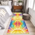 Colorful Sun Hallway Washable Runner Rug 2x6 Cartoon Watercolor Red ...