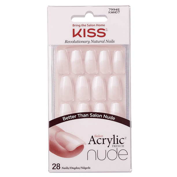 KISS Salon Acrylic Natural Nails - KAN07 - Walmart.com