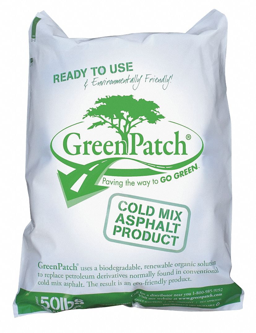 Greenpatch Cold Patch,Cold Mix Asphalt,50 lb GP50 - Walmart.com