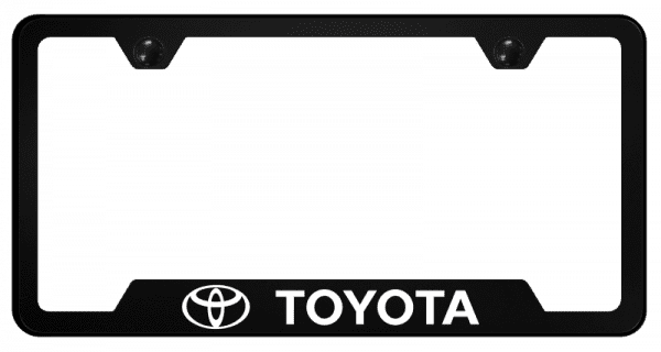 Toyota Logo Polycarbonate Notched License Plate Frame Official Licensed ...